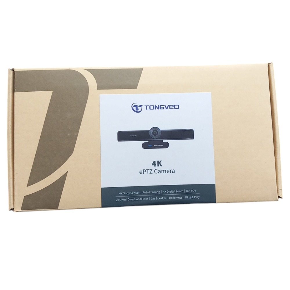 New Tongveo Tongveo 4K ePTZ Camera, Auto-Framing 4X Zoom, New Boxed ...